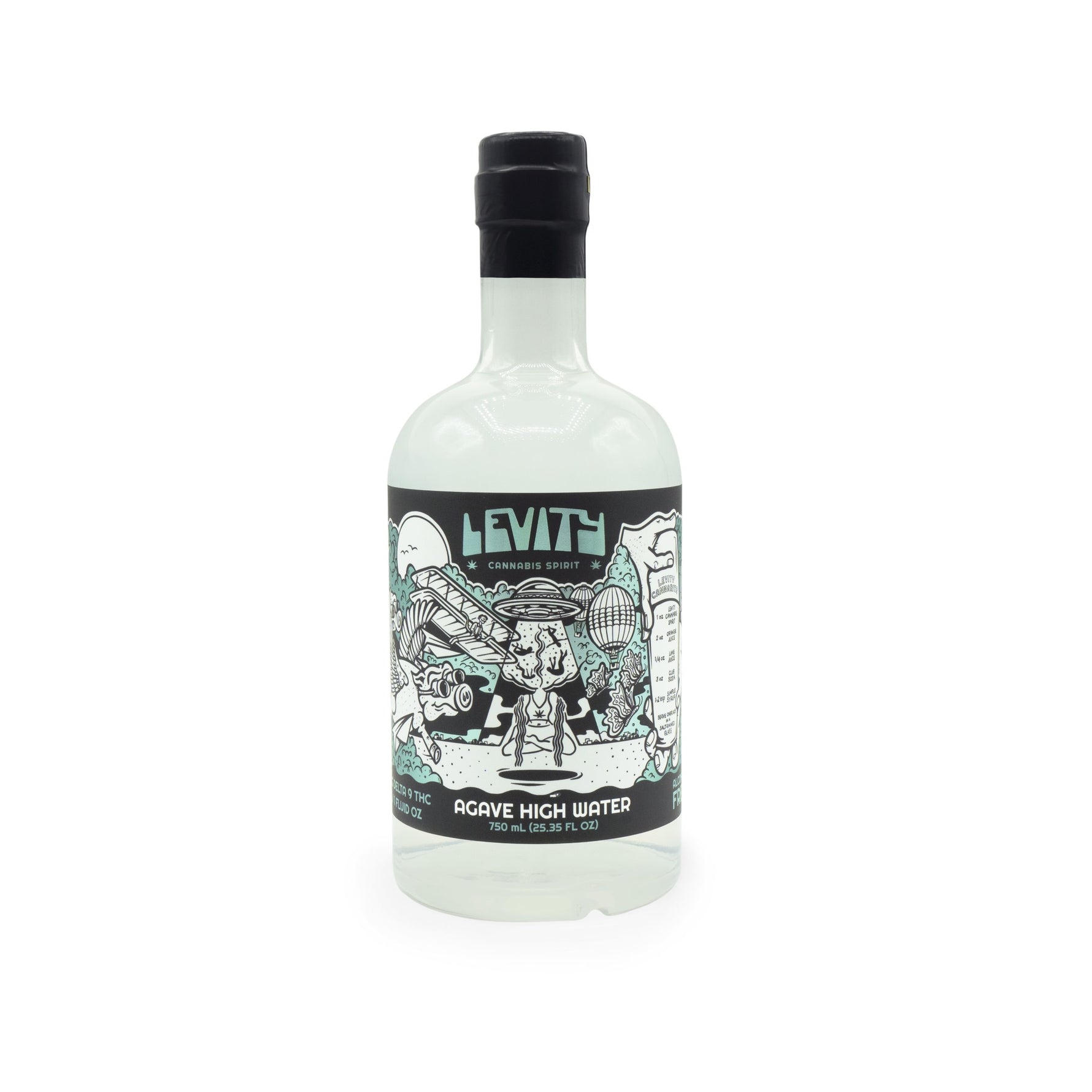 THC Cannabis Spirit 750mL Bottles | Drink Levity