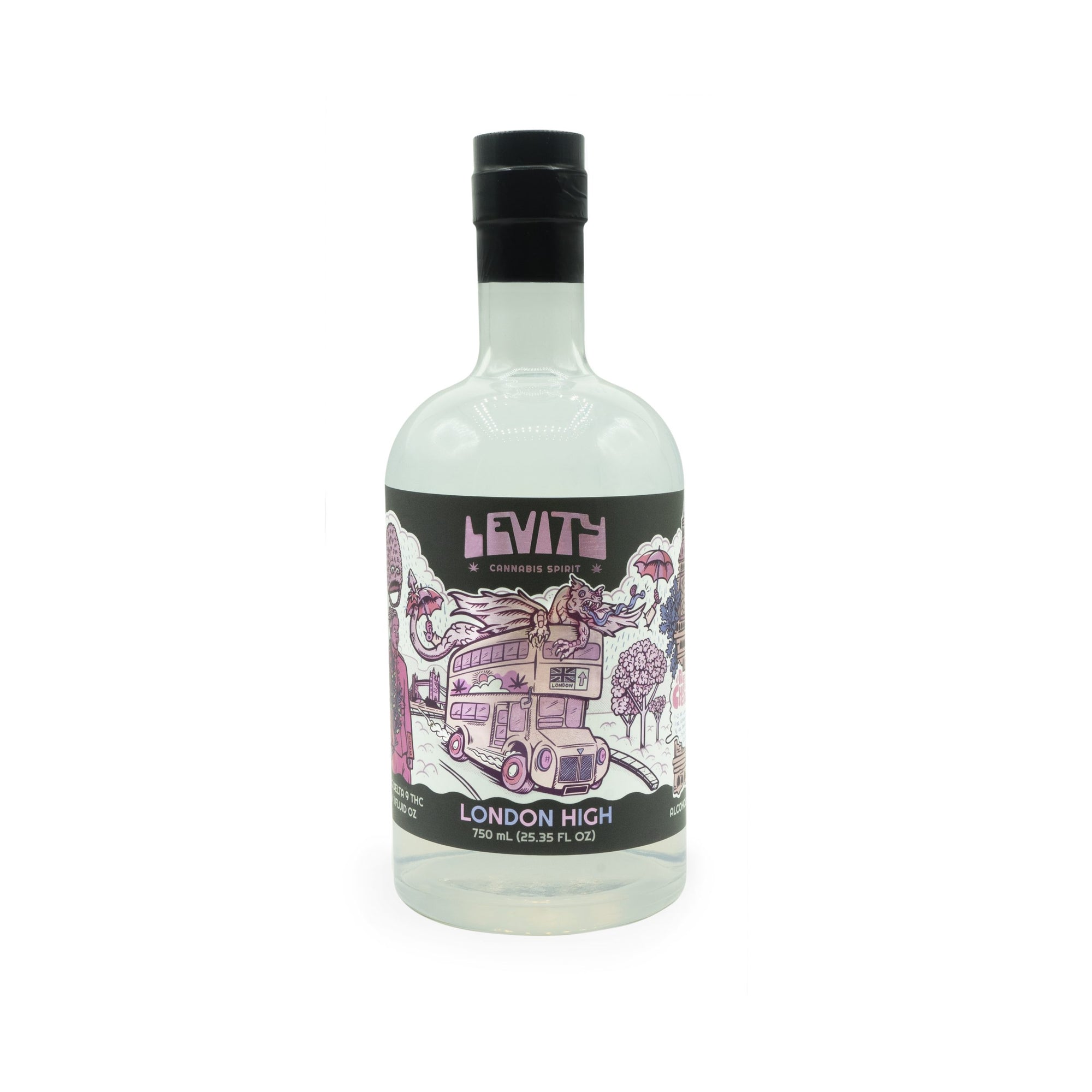 THC Cannabis Spirit 750mL Bottles | Drink Levity