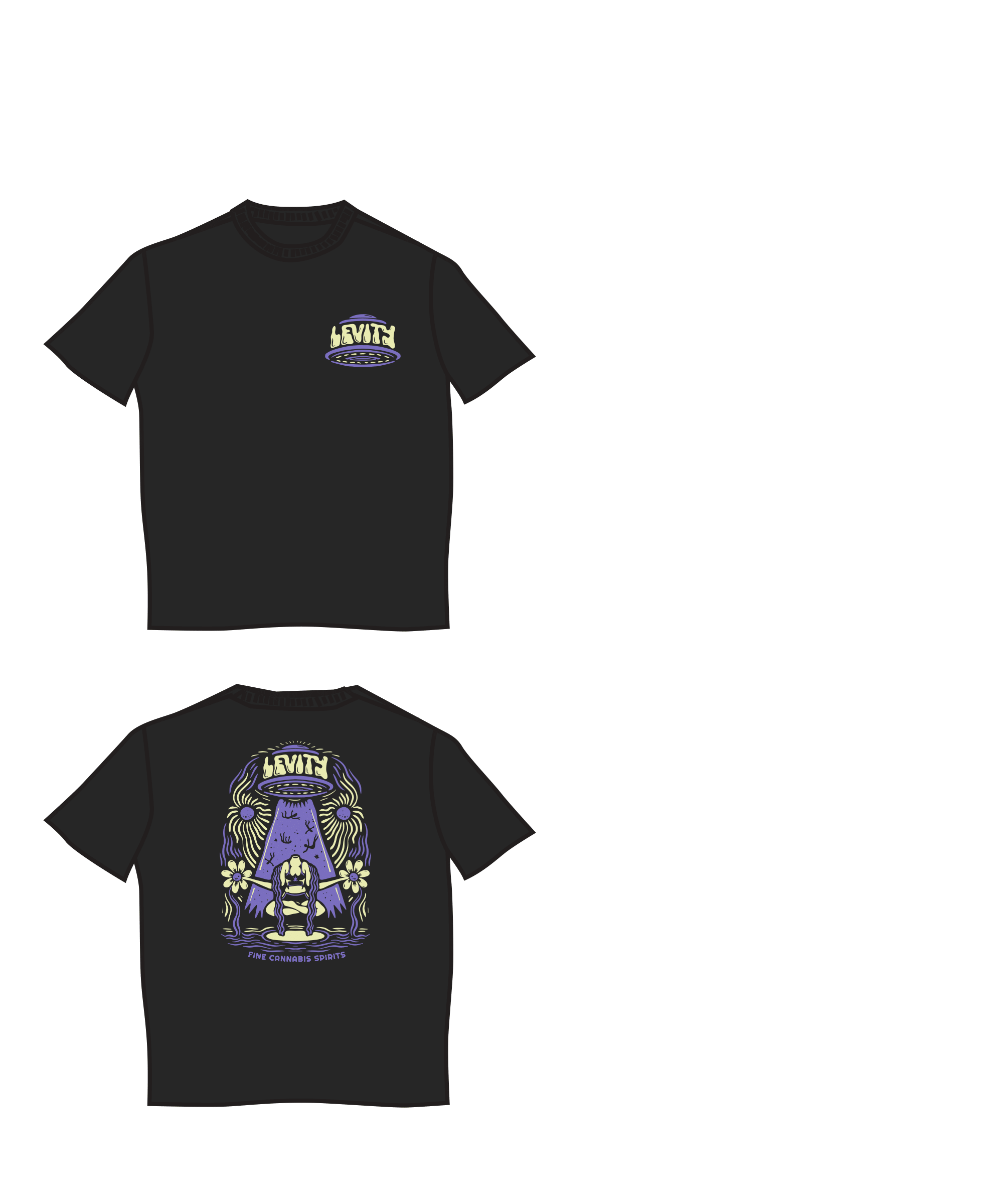 Beam Me Up - Levity Cannabis Spirit T-Shirt | Drink Levity